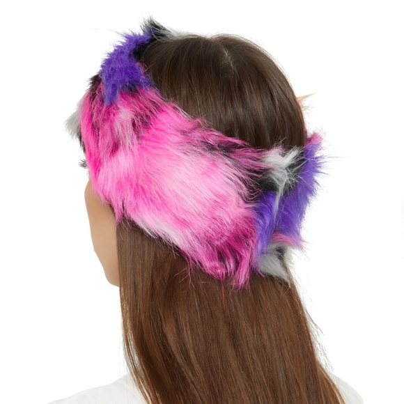 Accessories | Tie Dye Faux Fur Head Wrap | Poshmark